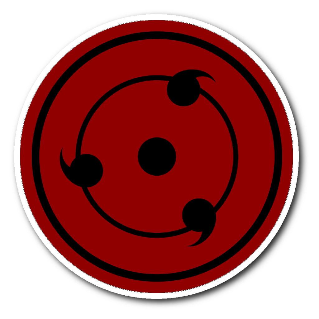 NARUTO Exclusive Uchiha Sharingan Symbol Sticker Red PNG Share Your 